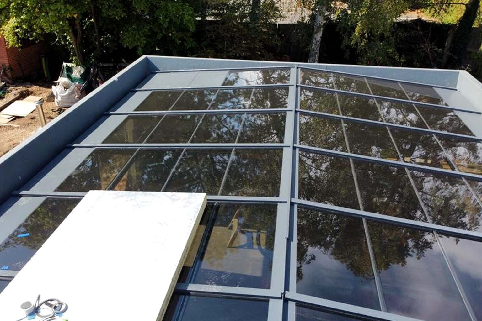 Change to Installation of a transparent Solar PV Glass Overhead Roof ...